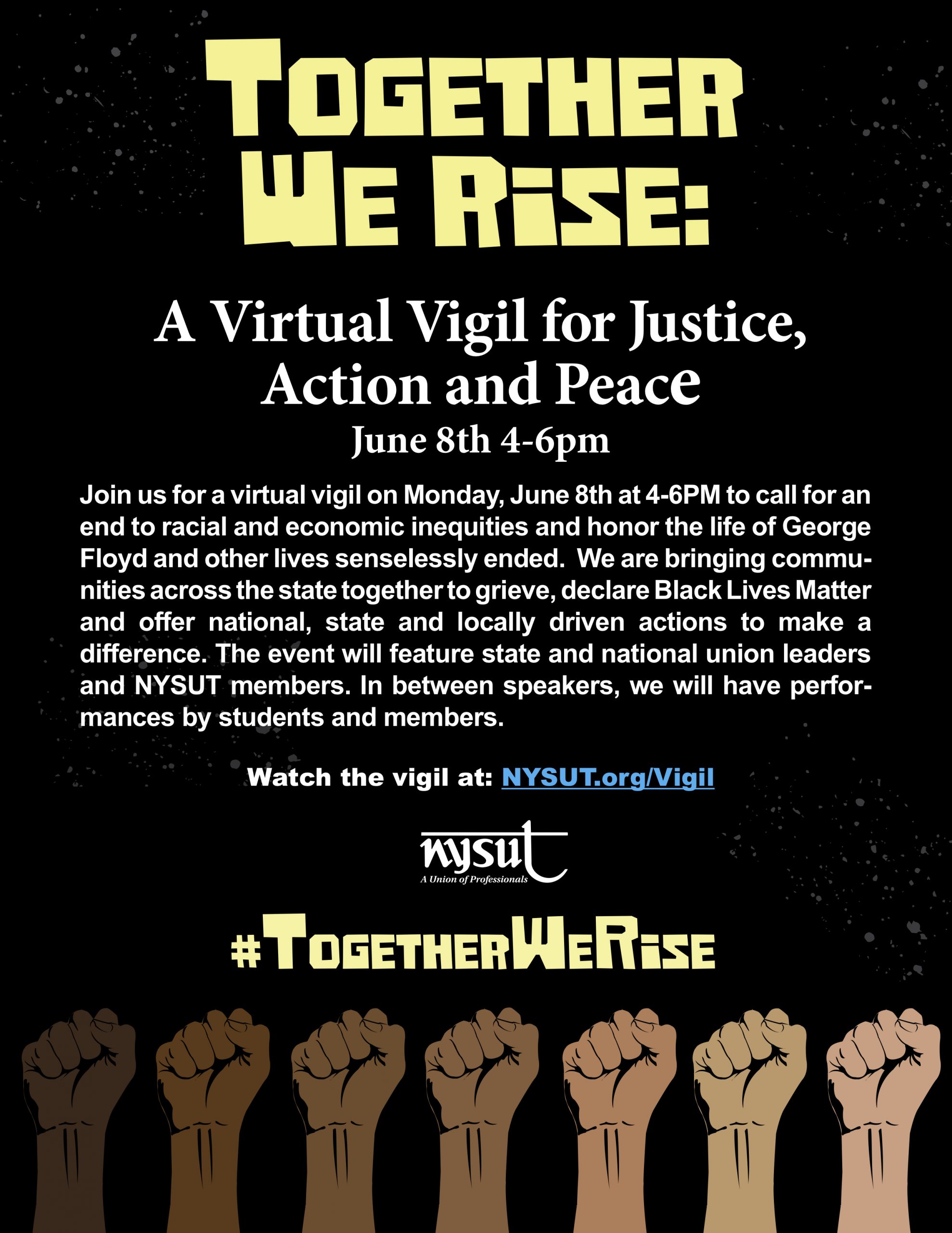 Together We Rise Flyer – Nassau Community College Federation of Teachers